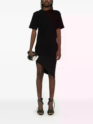 MUGLER Piercing-detail Midi Dress - Black