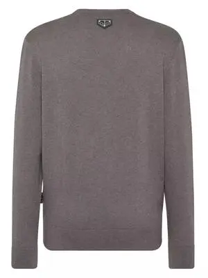 Philipp Plein 1978 Intarsia-knit Sweater - Grey