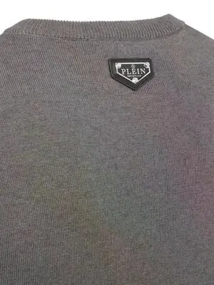 Philipp Plein 1978 Intarsia-knit Sweater - Grey
