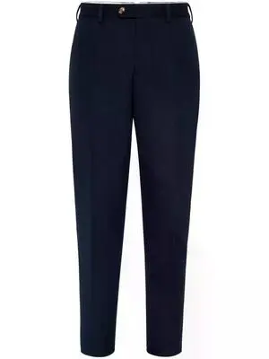 Brunello Cucinelli Gabardine-weave Trousers - Blue