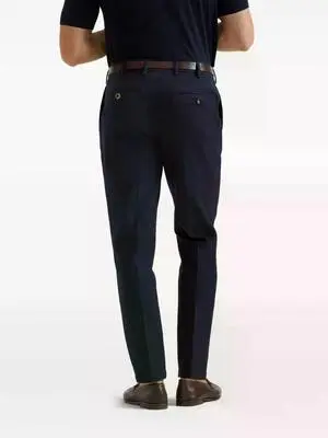 Brunello Cucinelli Gabardine-weave Trousers - Blue