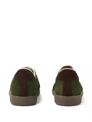 SCAROSSO Two-tone Suede Sneakers - Green