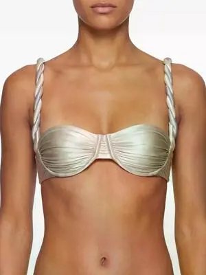 ISA BOULDER Reversible Chunky-rope Bikini Top