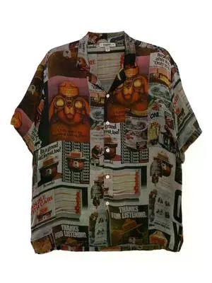 STAIN SHADE Graphic-print Shirt - Brown