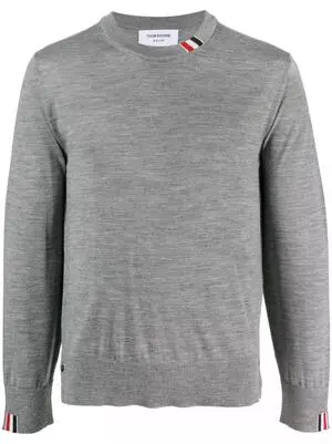 Thom Browne Logo-patch Wool Sweatshirt