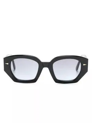 AHLEM Geometric Frame Sunglasses - Black