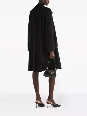 Prada Feather-trim Cashmere Coat