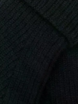 N.peal Ribbed Cashmere Gloves - Black