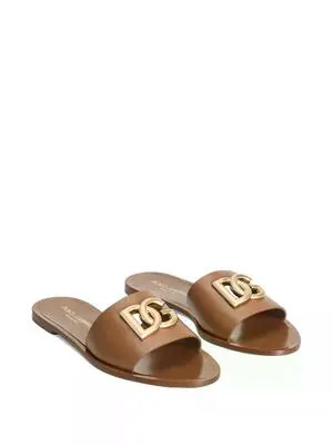 Dolce & Gabbana Leather Slippers