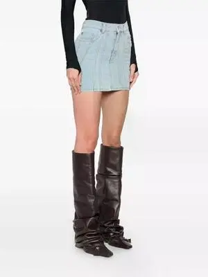 MUGLER Spiral-detail Mini Skirt