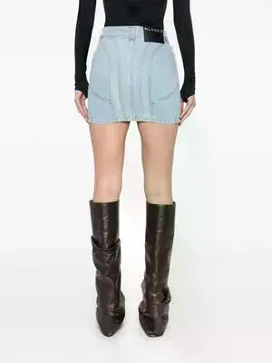 MUGLER Spiral-detail Mini Skirt