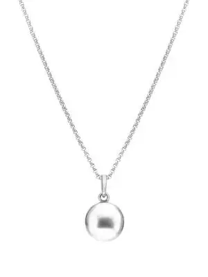 DINNY HALL Button Locket Necklace - Silver