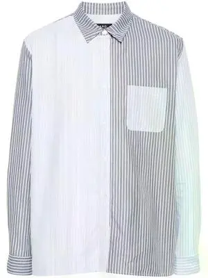 A.p.c. Patchwork Striped Shirt