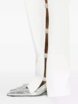 NISSA Embellished Wide-leg Trousers