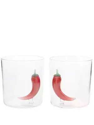 MAISON BALZAC X Browns Picante Cocktail Glasses - Red