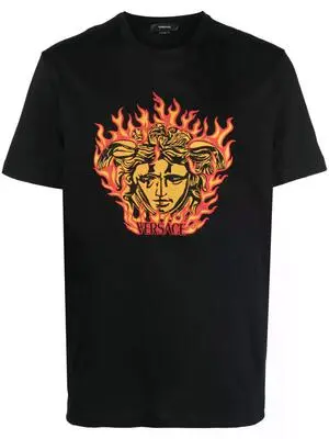 Versace Medusa Flame Cotton T-shirt