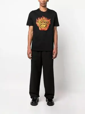 Versace Medusa Flame Cotton T-shirt