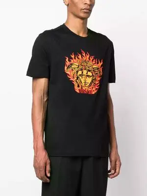 Versace Medusa Flame Cotton T-shirt