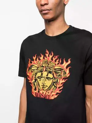 Versace Medusa Flame Cotton T-shirt