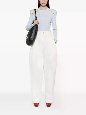 Balmain Button-detailed Sweater - Blue