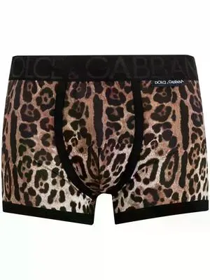 Dolce & Gabbana Leopard-print Boxers - Neutrals
