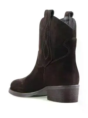 NOTABENE Anne Suede Western Ankle Boots