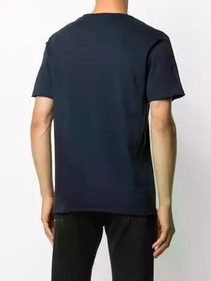 Zadig&Voltaire Monastir Henley-neck T-shirt - Blue