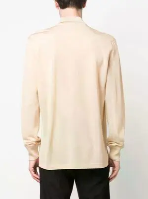 TOM FORD Piqué Long-sleeve Polo Shirt