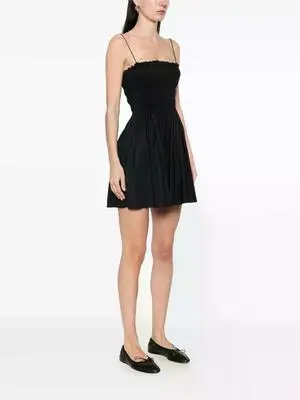 Matteau Shirred Mini Dress - Black