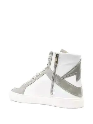 Zadig&Voltaire High Flash Infinity Leather Sneakers