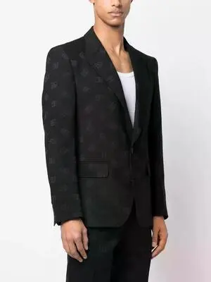 Dolce & Gabbana Logo-jacquard Single-breasted Blazer