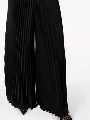 Alice + Olivia Square-neck Sleeveless Pleated Jumpsuit