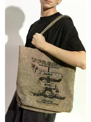 Y/project Distressed Denim Tote Bag