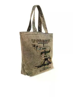 Y/project Distressed Denim Tote Bag