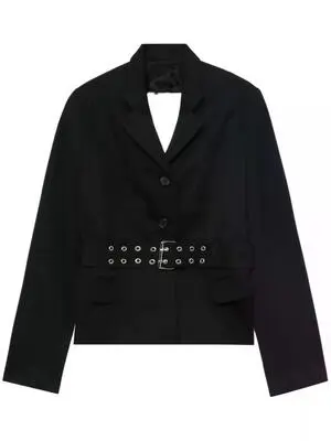 Vaquera Open-back Belted Blazer
