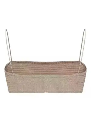 TOTEME Smocked Bandeau Bikini Top