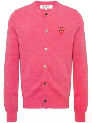 Play Comme Des Garcon Wool Cardigan
