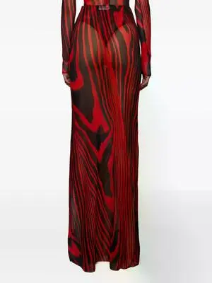 David Koma Printed Maxi Skirt