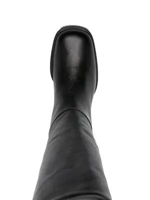 Dear Frances Smooth-grain Leather Below-knee Boots