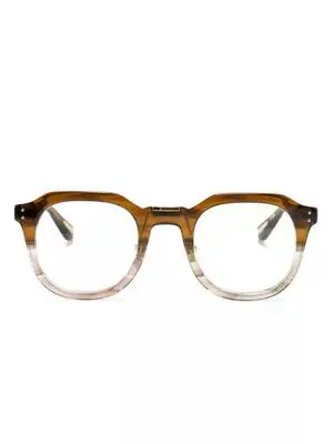 Linda Farrow Fletcher Square-frame Glasses - Brown
