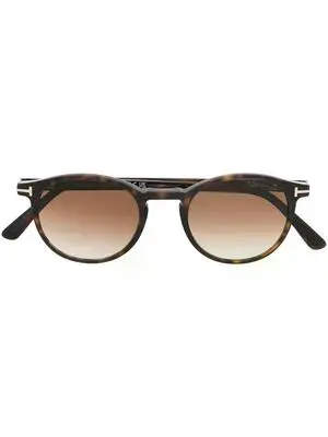 TOM FORD Round-frame Sunglasses - Brown