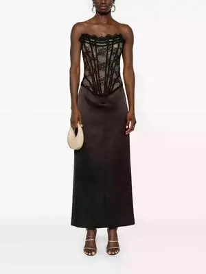 Giuseppe Di Morabito Lace-appliqué Corset Top