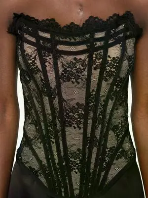 Giuseppe Di Morabito Lace-appliqué Corset Top