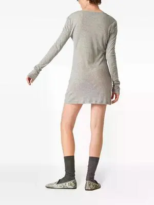 Miu Miu Ribbed Knit Jersey Dress