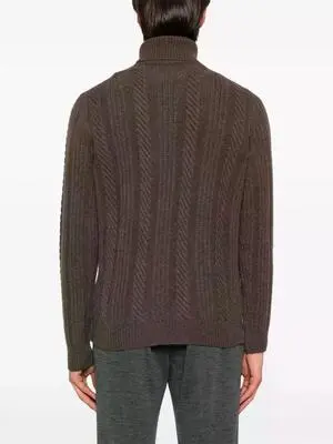 Corneliani Turtleneck Sweater - Brown