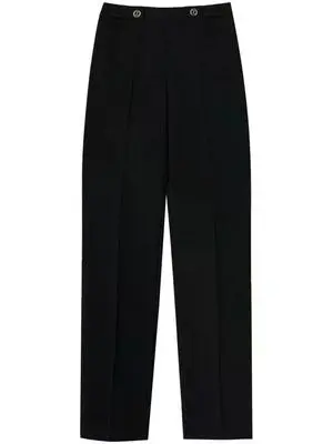 TWINSET Straight-leg Cady Trousers - Black