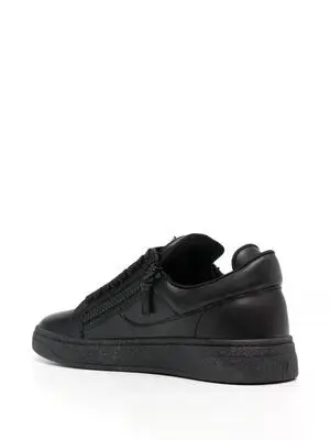 GIUSEPPE ZANOTTI Gz94 Double-zip Low-top Sneakers - Black