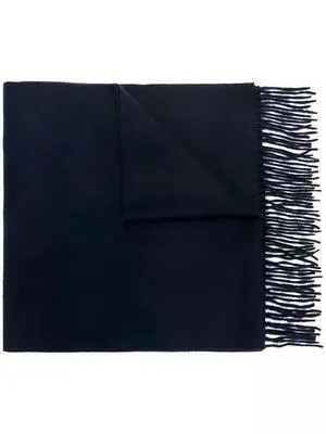N.peal Large Woven Scarf - Blue