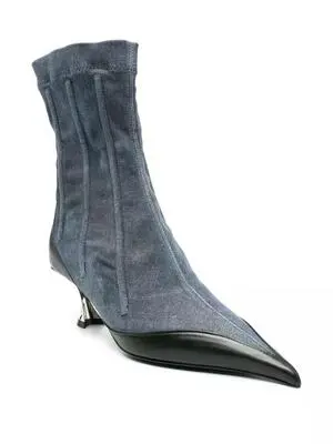 MUGLER 55mm Boned Fang Ankle Boots