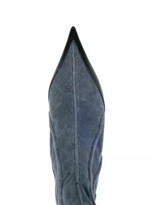 MUGLER 55mm Boned Fang Ankle Boots